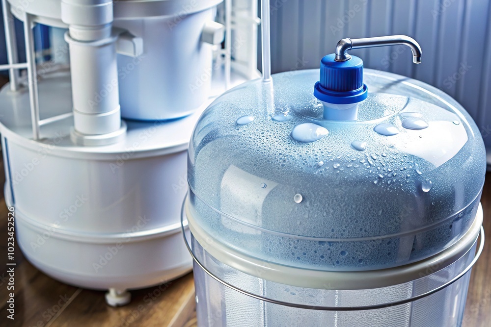 High angle background of condensation in reverse osmosis water ...