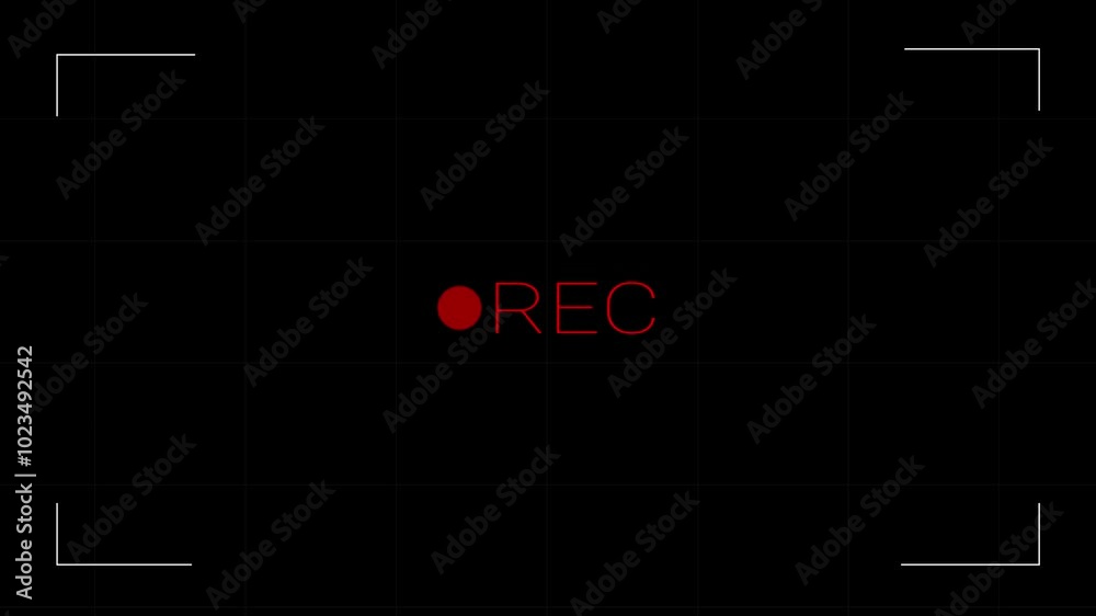 Recording icon animated symbol recording red dot icon animated. Stock ...