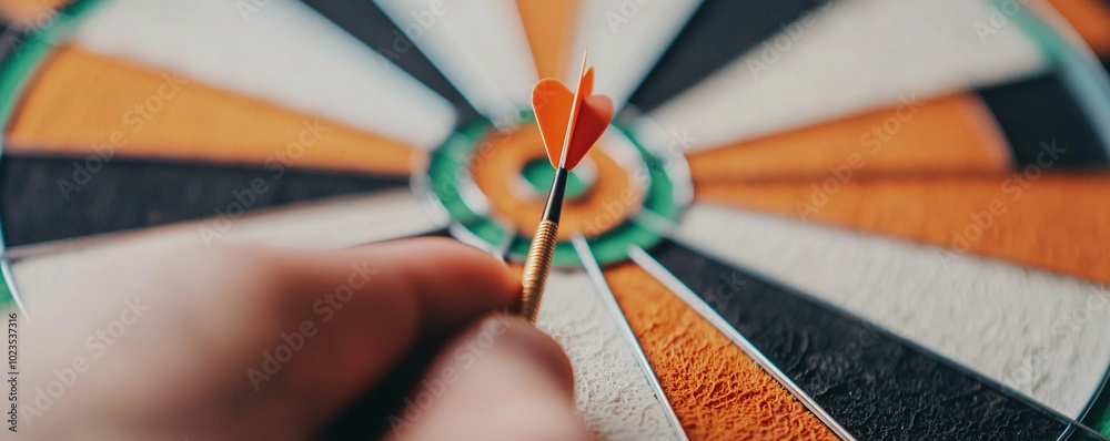 Precision Dart Throw - High Score Bullseye Hit Showcasing Flawless ...