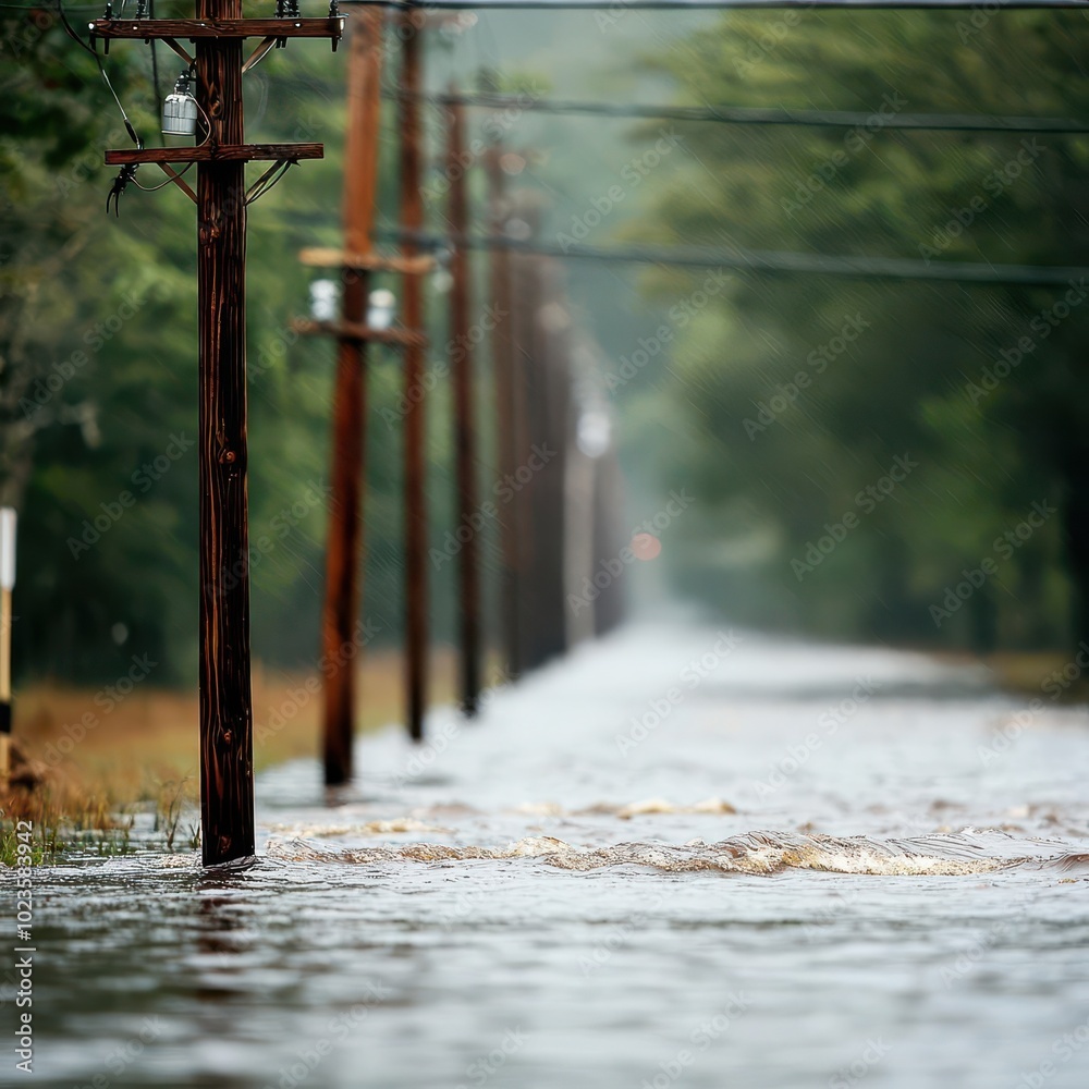 Power lines submerged by dangerous floodwaters as Hurricane Milton ...