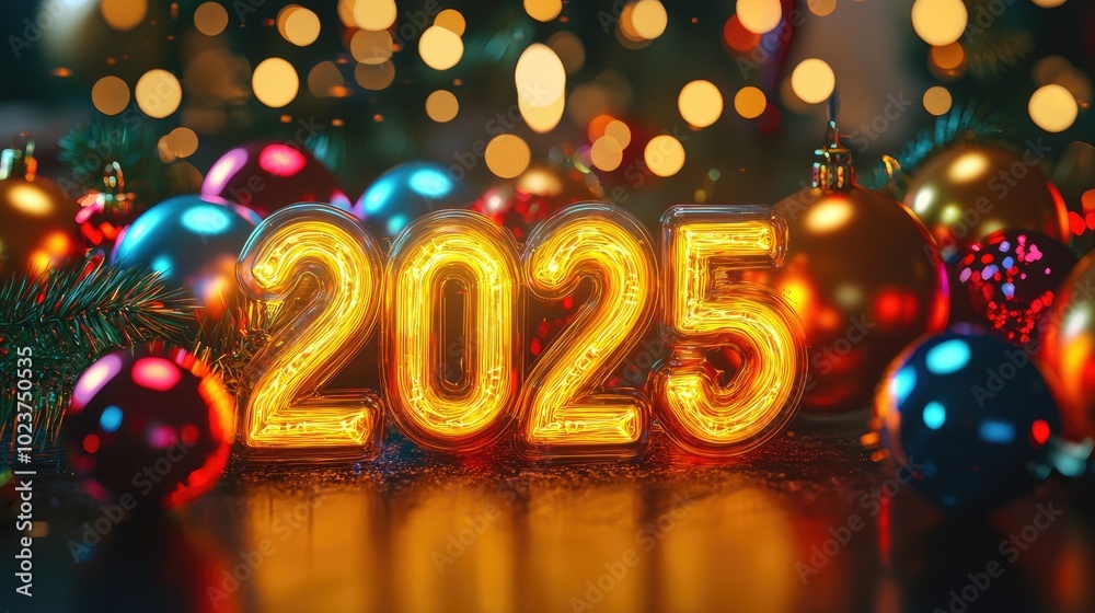 Beautiful Christmas background 2025. Generated by ai. Stock ...
