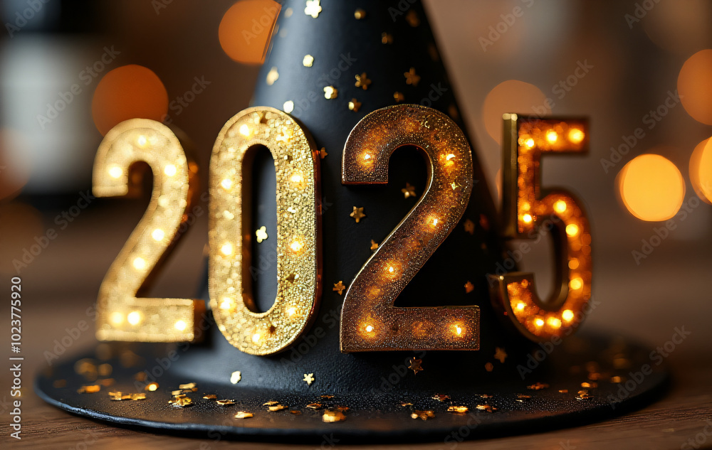 The highly anticipated party hat for the grand celebration of New Year ...