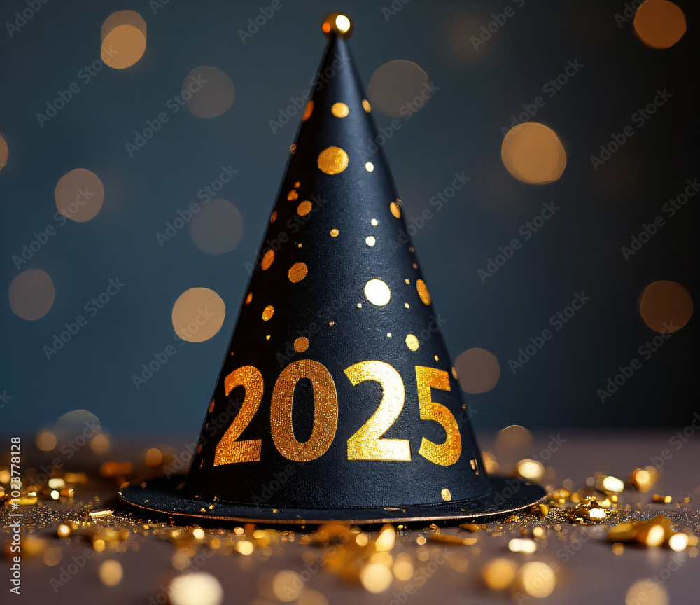 The highly anticipated party hat for the grand celebration of New Year ...