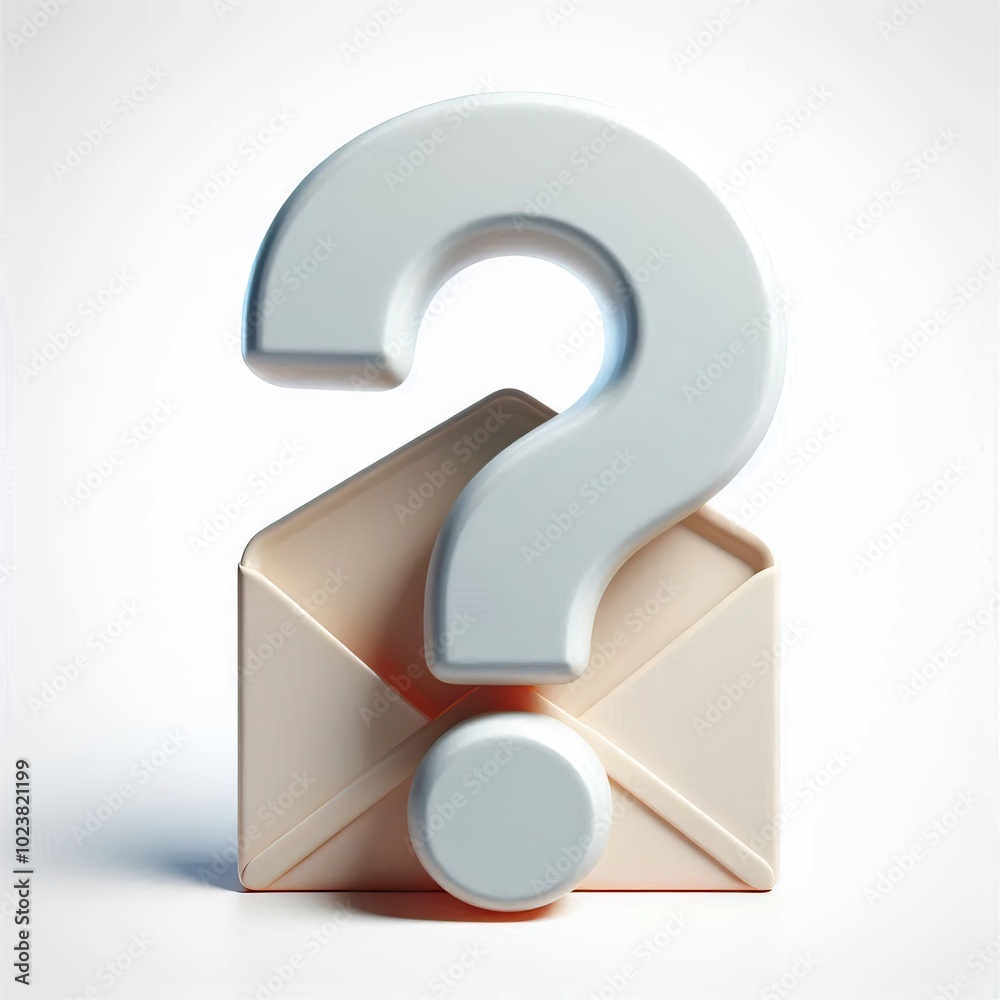 3D illustrations icons, envelope, letter mail, parcel, message, message ...