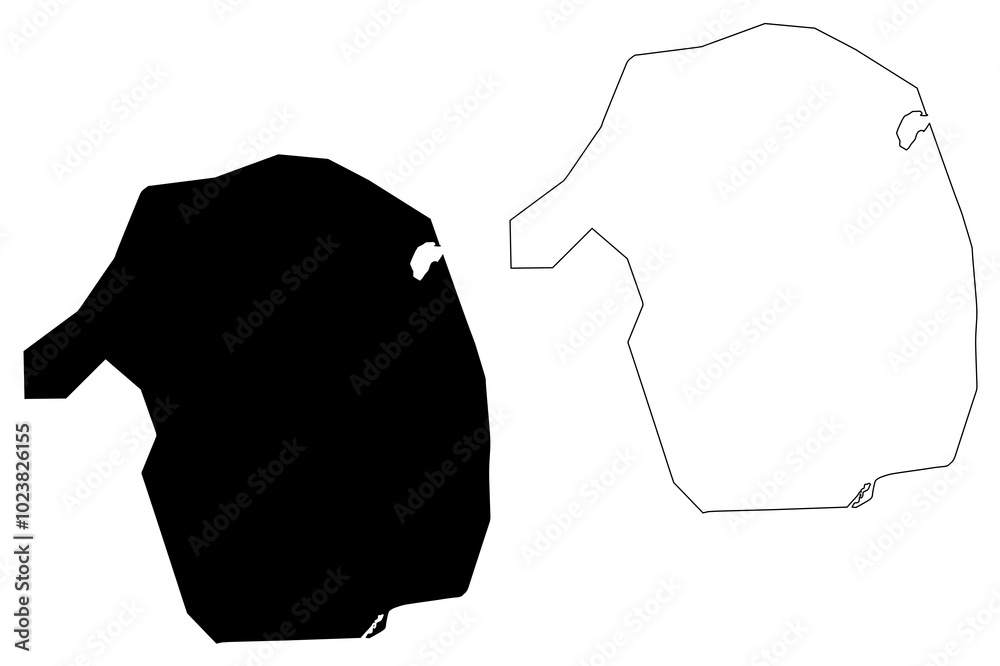 Buraidah City (Kingdom of Saudi Arabia, Al-Qassim Region) map vector ...