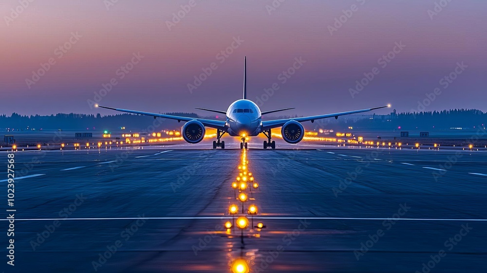 International Civil Aviation Day Runway with Airplane An airplane ...
