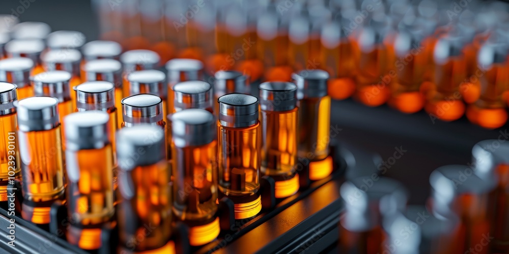 A high-resolution photograph of multiple state-of-the-art battery cells ...