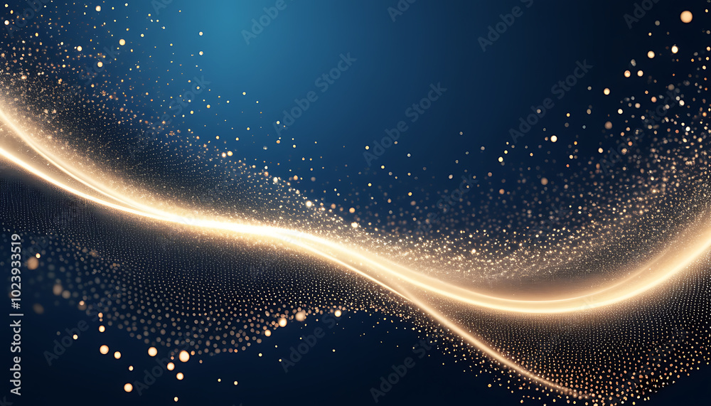 Mind-blowing business particle backdrop with gold sparkling minimal ...