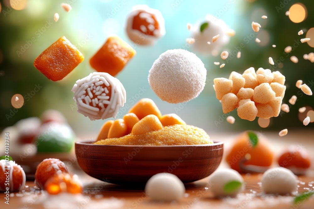 3D-animated mithai preparation, showing how sweets like soan papdi and ...