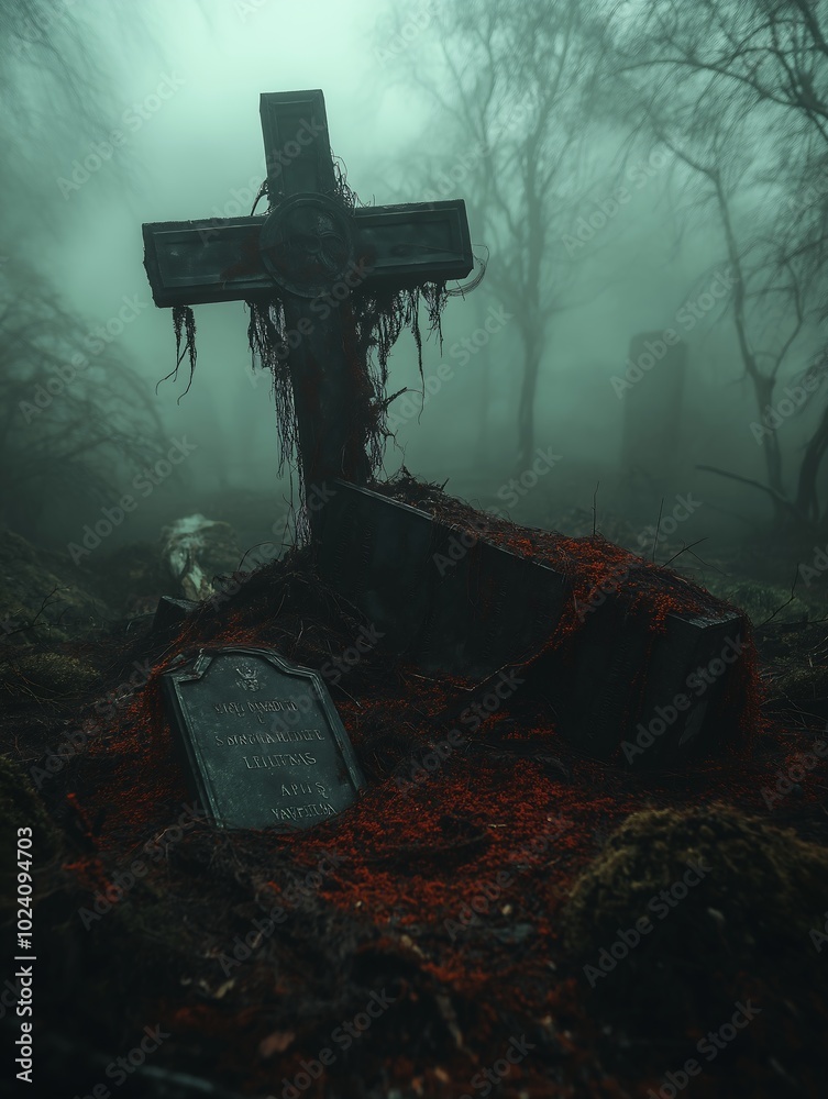 cross grave foreground best doom eternal sinister features dead bodies ...