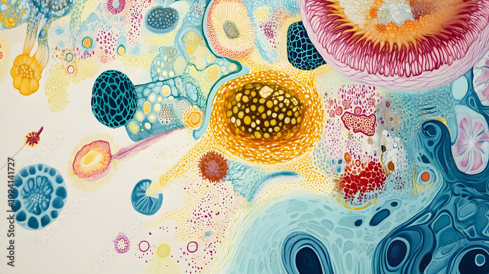 Cellular Structure Overview, Detailed illustration of cellular ...