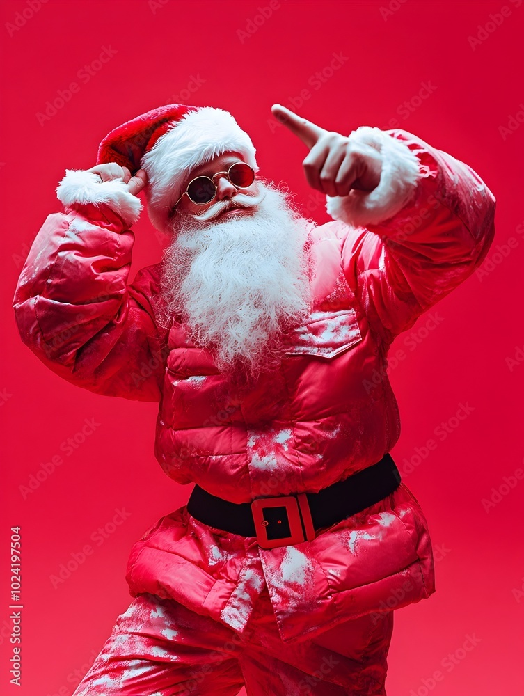 Surreal Photograph of a Festive Santa Performing the Iconic Dab Pose on ...