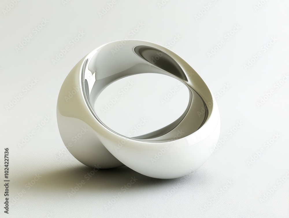 2408 82.A visually compelling representation of a Mobius strip ring ...