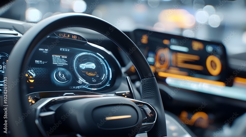 Transparent holographic dashboard and advanced digital displays in the ...