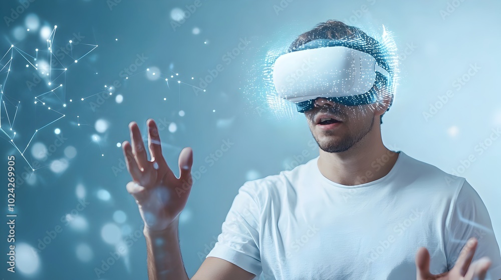 Captivating virtual reality art gallery featuring sleek futuristic ...