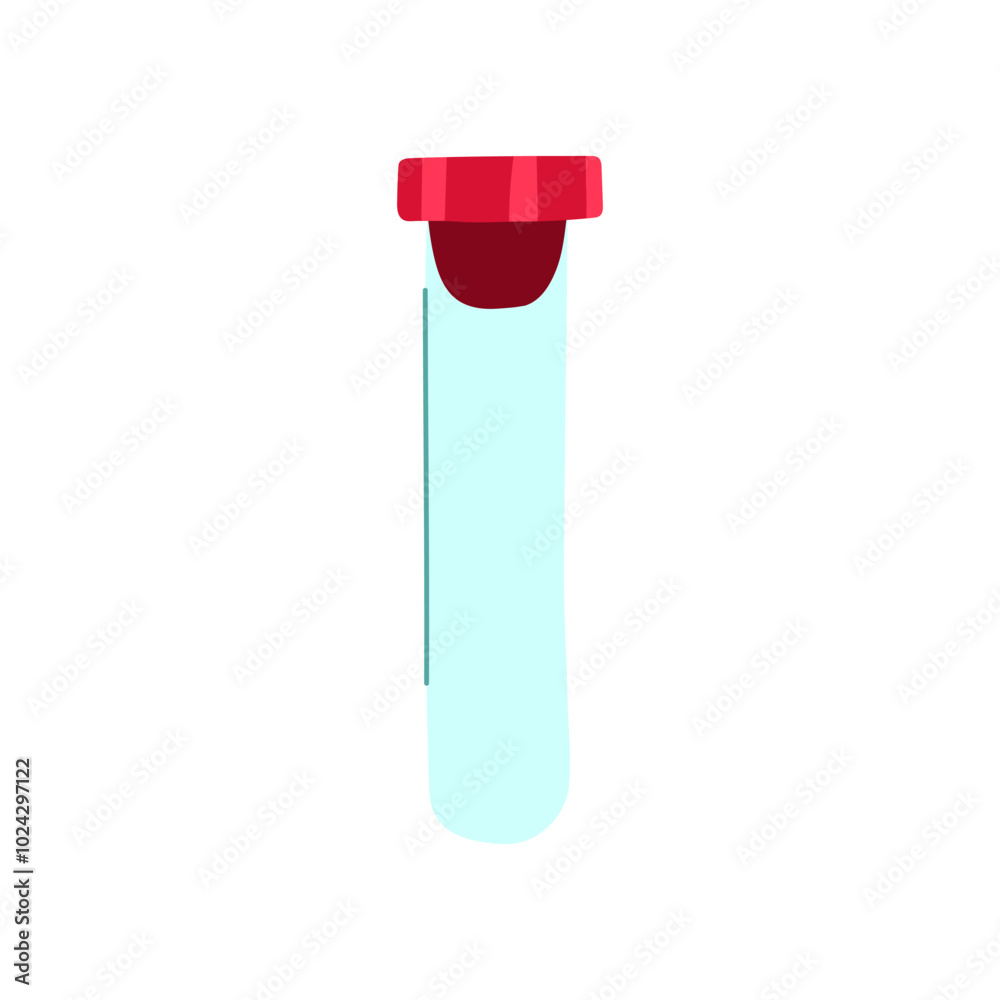 laboratory blood test vial cartoon. analysis diagnostics, phlebotomy ...
