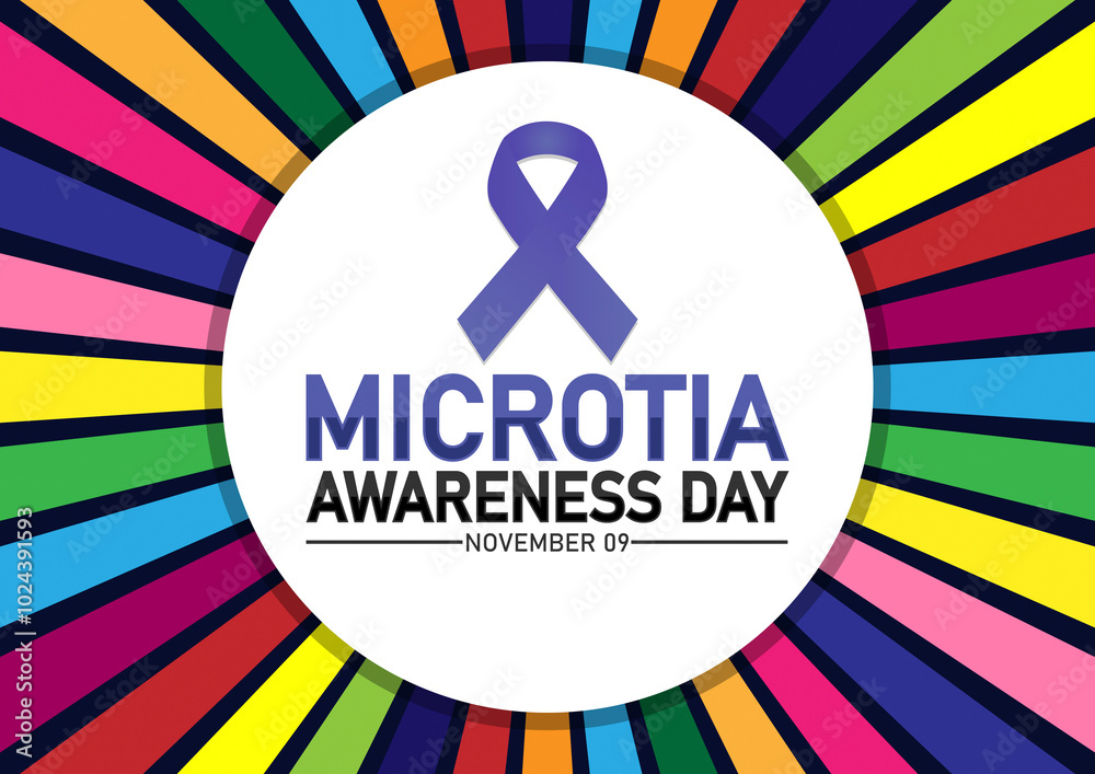 Microtia Awareness Day wallpaper with shapes and typography, banner ...