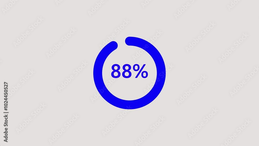 Smooth Loading animation on a black background. Loading wheel animation ...