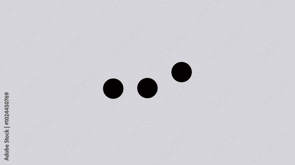 Typing loading dots on transparent background with alpha channel ...