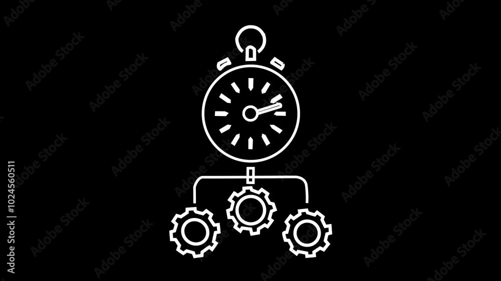 Animated implementation icon designed in flat icon style, Business, or ...