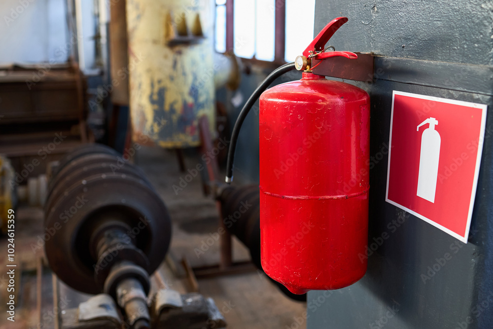 Fire extinguisher equipment in factory for fire protection system ...