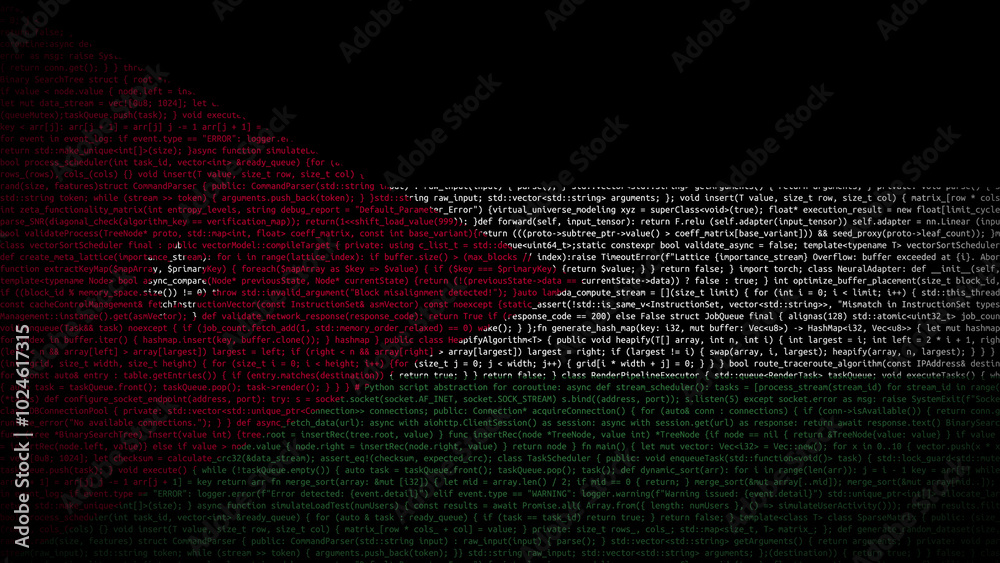 Binary code on flag of Jordan. Program source code or Hacker concept on Jordanian flag. Jordan ...
