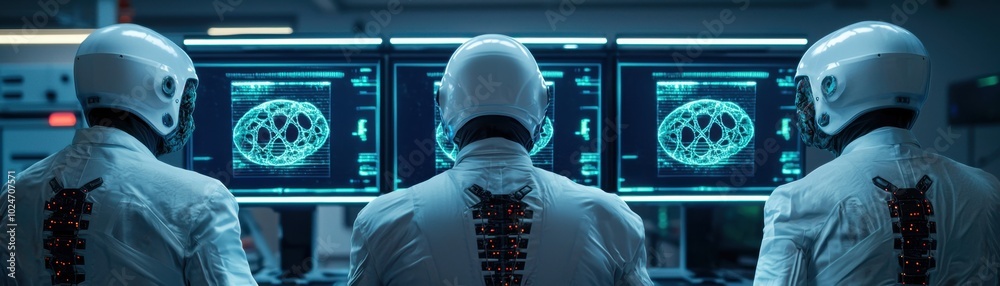 High-tech zombie scientists experimenting on human subjects ...