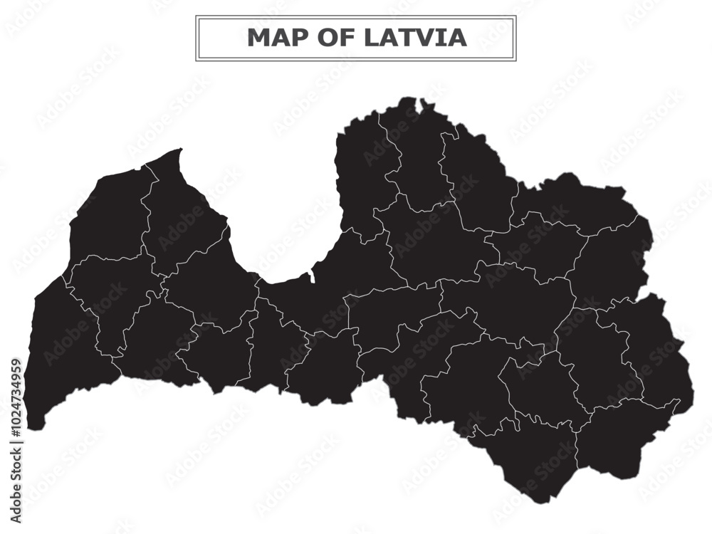 European Country Geography Political map. Political map of country with ...