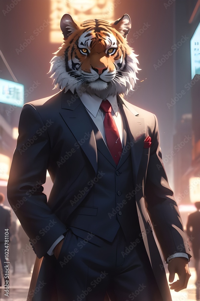 Mafia animals, animals in suits, gangster animals. Lions, monkeys ...