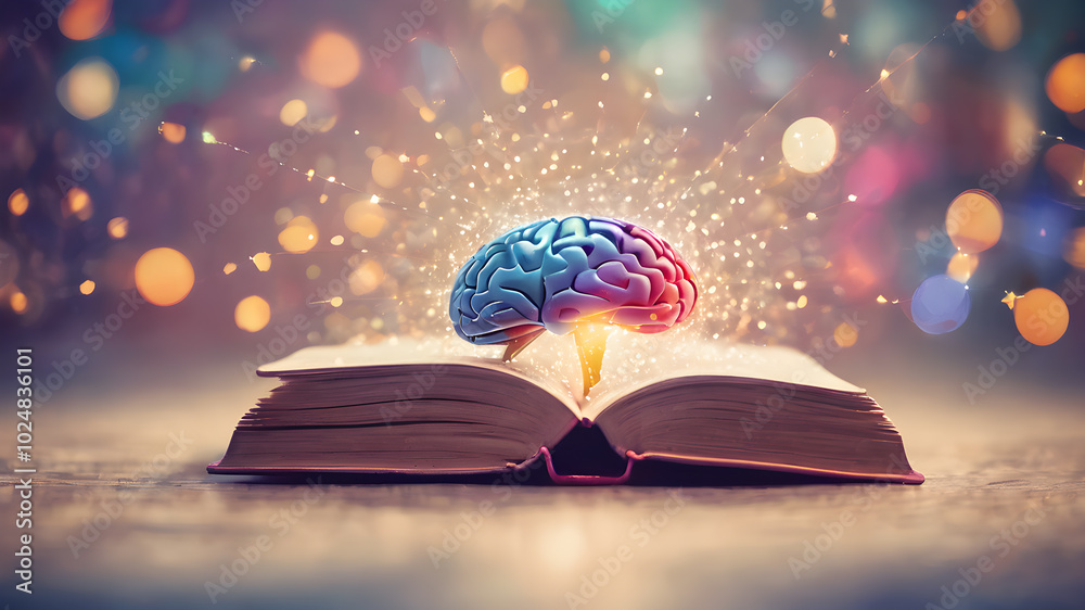 Creative thinking idea to problem solving concept. Virtual brain and connection line network ...