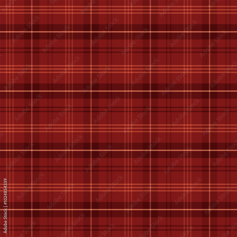 Plaid pattern with twill weave in dark red.Autumn winter tartan check ...