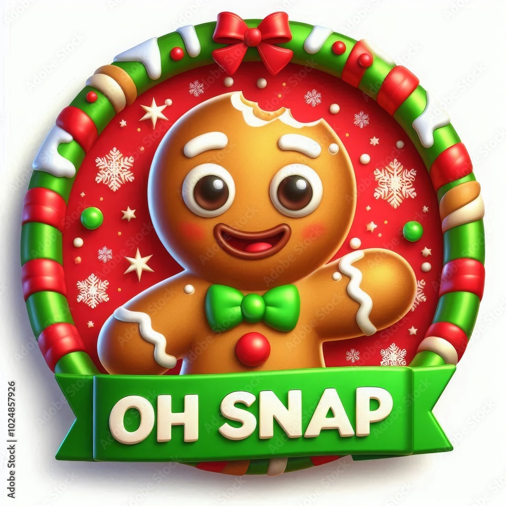 gingerbread man wreath vector greeting card, gingerbread man Wreath ...