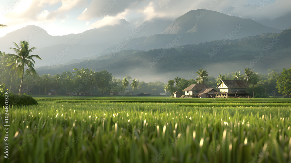 Rural Life in India: Distant View of Traditional Landscapes and Farming ...