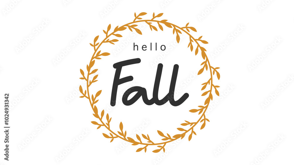 Hello fall in Halloween day for content online or web, banner and ...