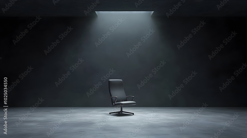 Unsettling scene of an empty rocking chair moving on its own in a dimly ...