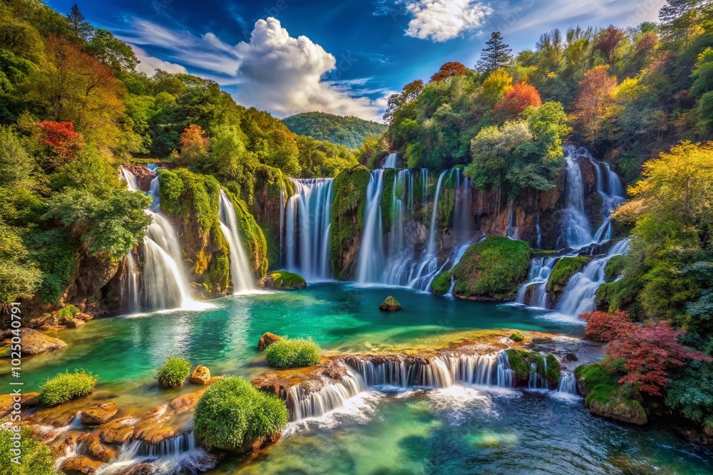 Foto de Air Terjun di Tengah Hutan: Keindahan Alam yang Menakjubkan dan ...