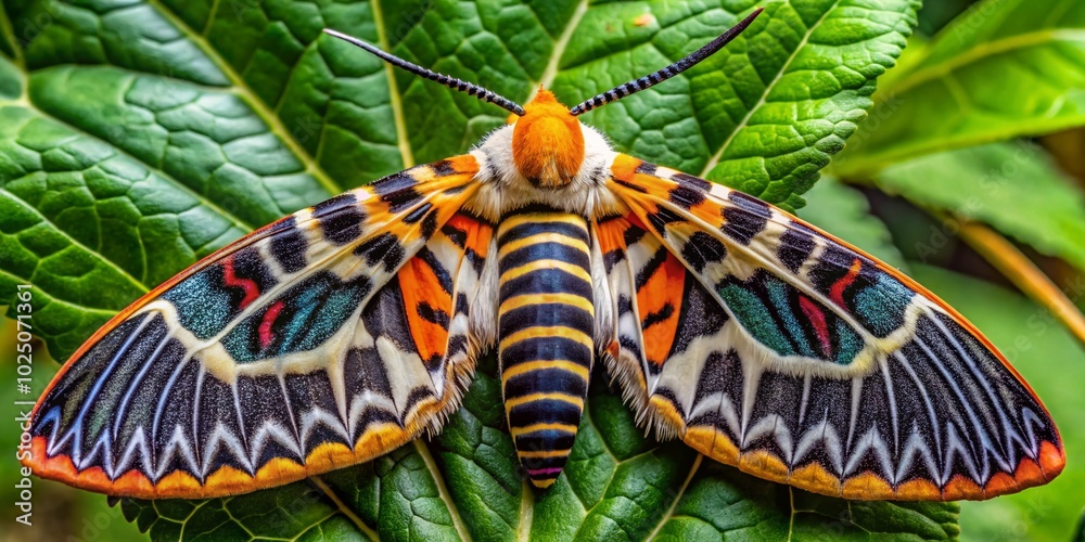 Captivating Hickory Horned Devil Moth in Nature: A Stunning Display of ...