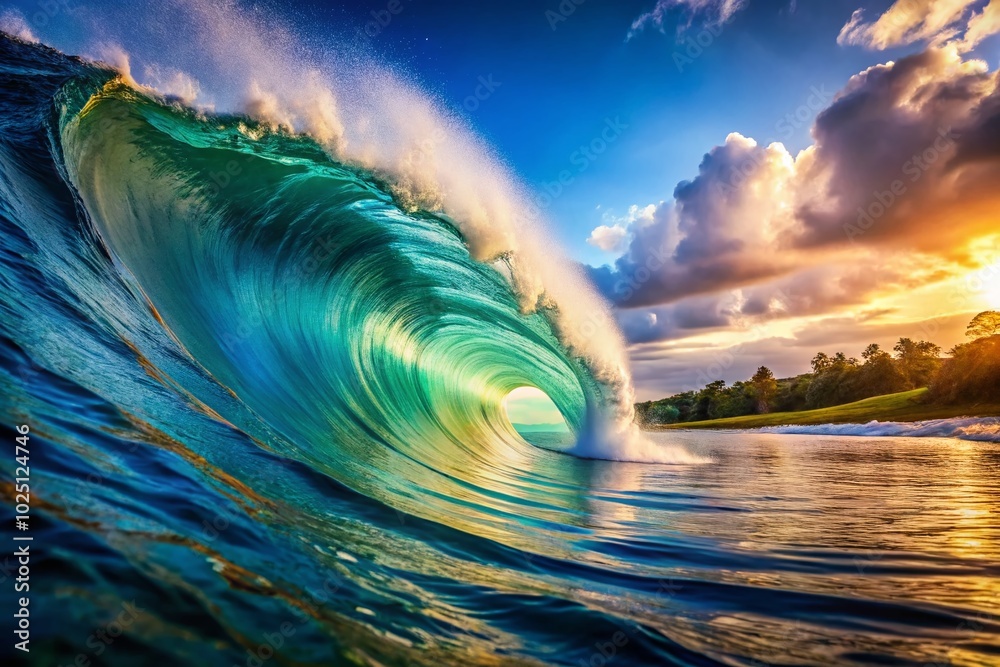 Detailed Longitudinal Wave Illustration for Educational Purposes in ...