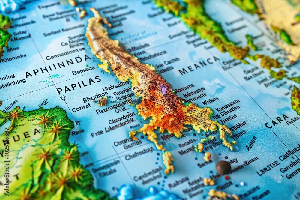 Detailed Philippines Map Highlighting Its Location in the World with ...