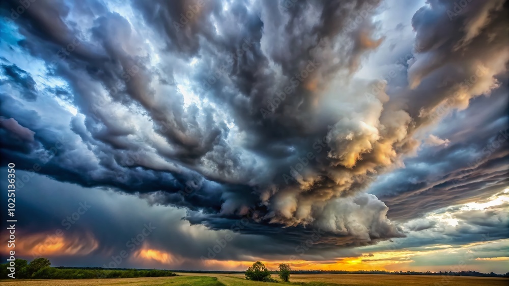 Dramatic Grey Overcast Sky with Clouds Perfect for Nature, Weather, and ...