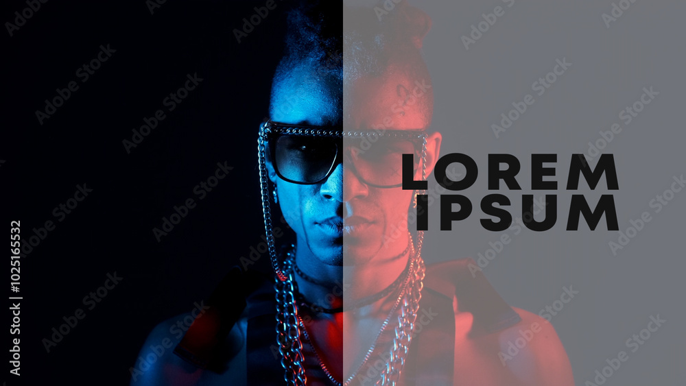 Split Screens 3 Frames Titles Stock Template | Adobe Stock