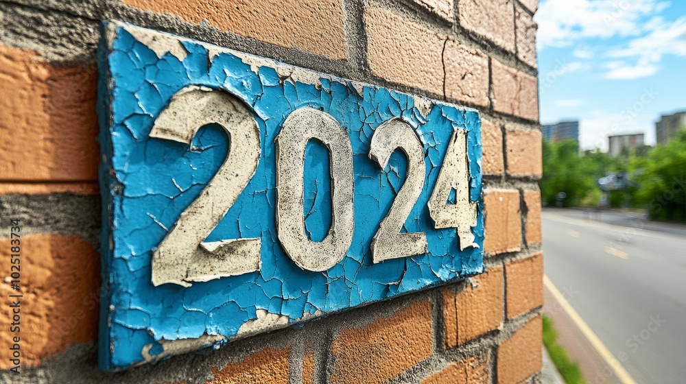 The Last Moments of 2024: Scratched and Peeling Numbers on a ...