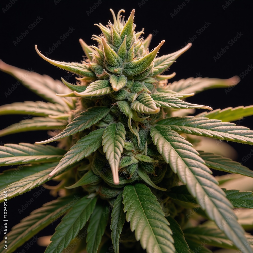 Stunning depiction of vivid marijuana and cannabis imagery Stock Photo ...