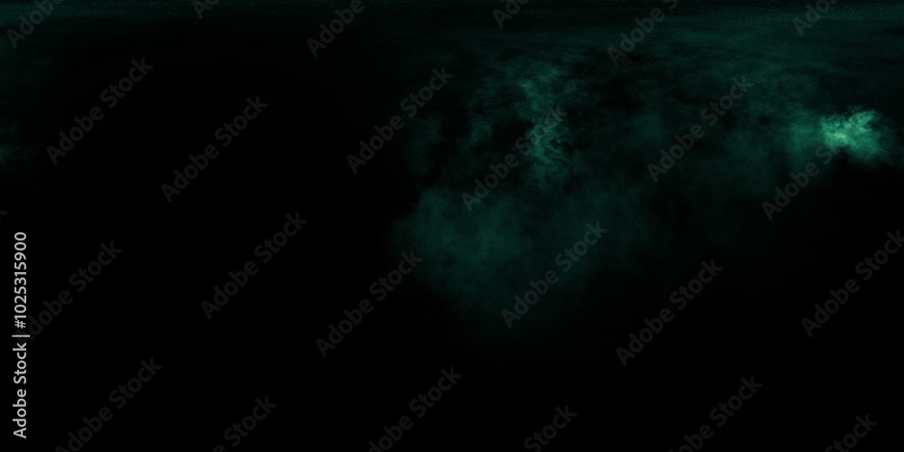 HDRi Seamless 360° Space Skybox with Cyan and Emerald Nebula and Stars ...