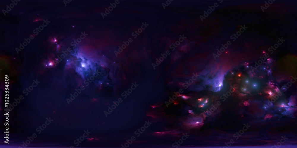 Seamless 12K HDRi Dark Deep Space Skybox with Stars and Nebula - 360 ...