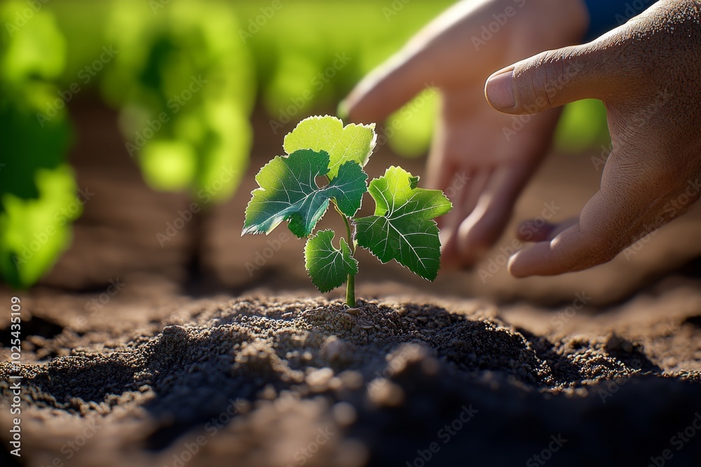 3D animation of a vineyard pruning process, where the personâ€™s ...