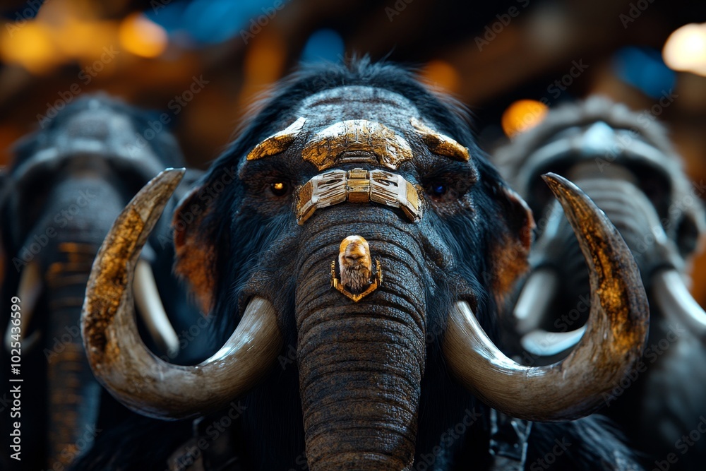 Bioengineered wild animals in a futuristic zoo, where extinct species ...