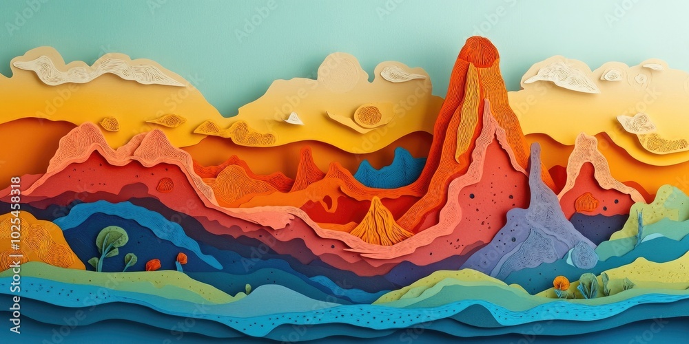 Diverse rock formations and soil types found in volcanic regions ...