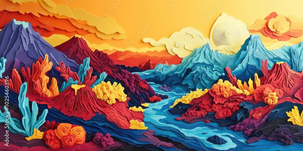 Diverse rock formations and soil types found in volcanic regions ...