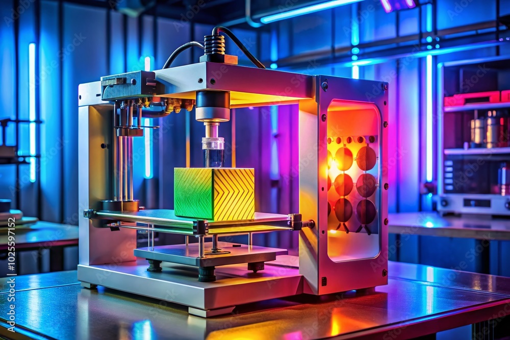 High-Tech 3D Printer in Action: FDM Technology Layering Objects in 3D ...